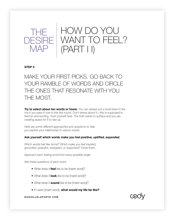 The Desire Map | ALO Wellness Club